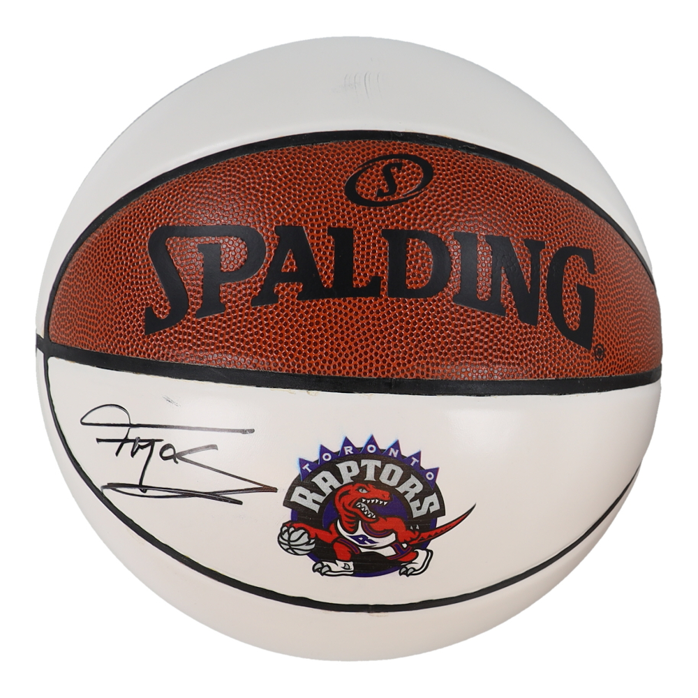 Tracy McGrady Signed Raptors Logo NBA Basketball (JSA) | Pristine Auction