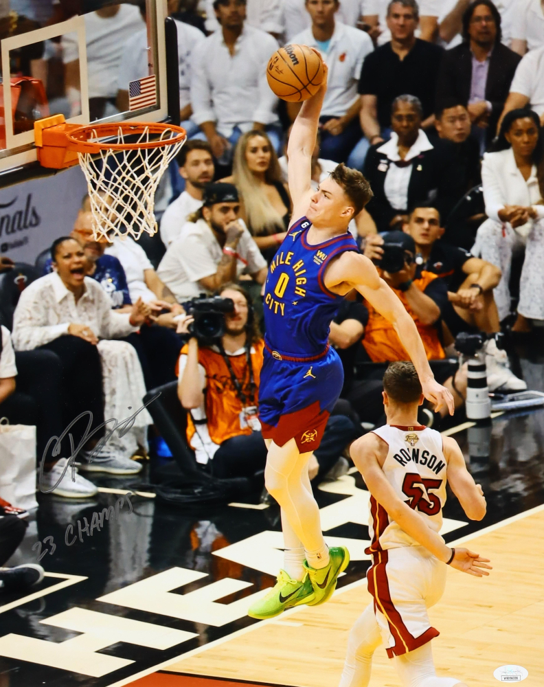 Christian Braun Signed Nuggets 16x20 Photo Inscribed "22 Champs" (JSA ...