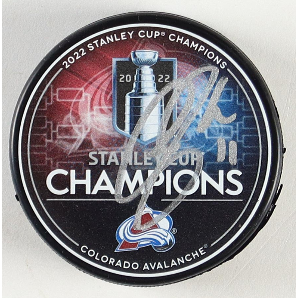 Andrew Cogliano Signed 2022 Stanley Cup Final Logo Hockey Puck (JSA ...