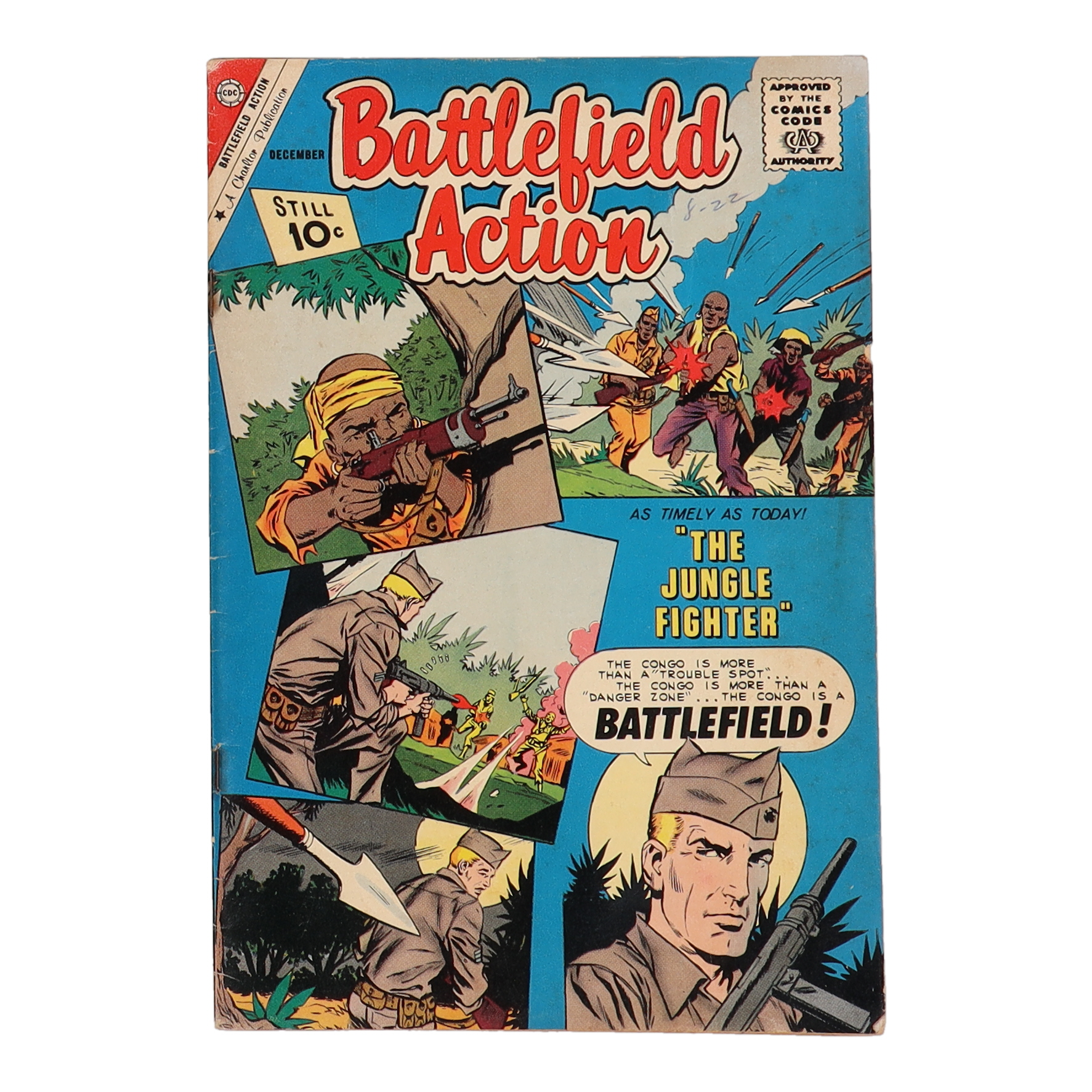 1957 "Battlefield Action" Issue #39 Charlton Comics Comic Book ...