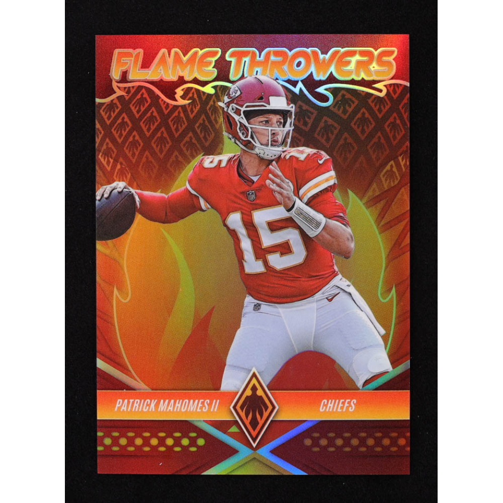 Patrick Mahomes II 2022 Panini Phoenix Flame Throwers Red #4 #149/199 ...