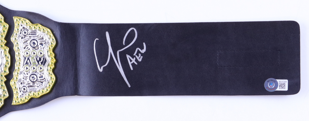 Chris Jericho Signed AEW Championship Belt (Beckett) | Pristine Auction
