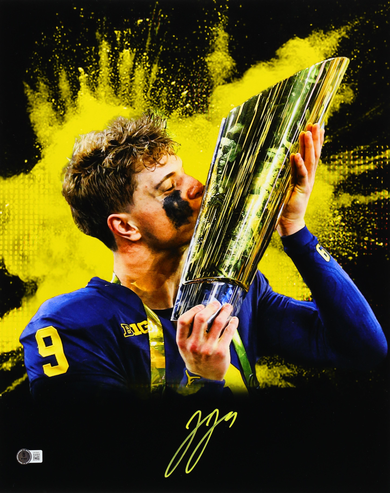 J.J. McCarthy Signed Wolverines 16x20 Photo (Beckett) | Pristine Auction