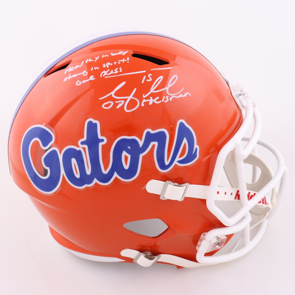 Tim Tebow Signed Florida Gators Full-Size Speed Helmet With Extensive ...