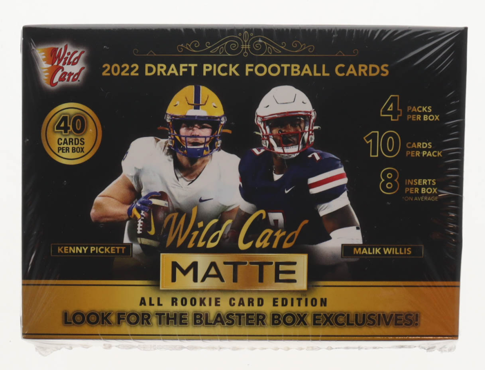 2022 Wild Card MATTE Football Blaster Box with (4) Packs | Pristine Auction