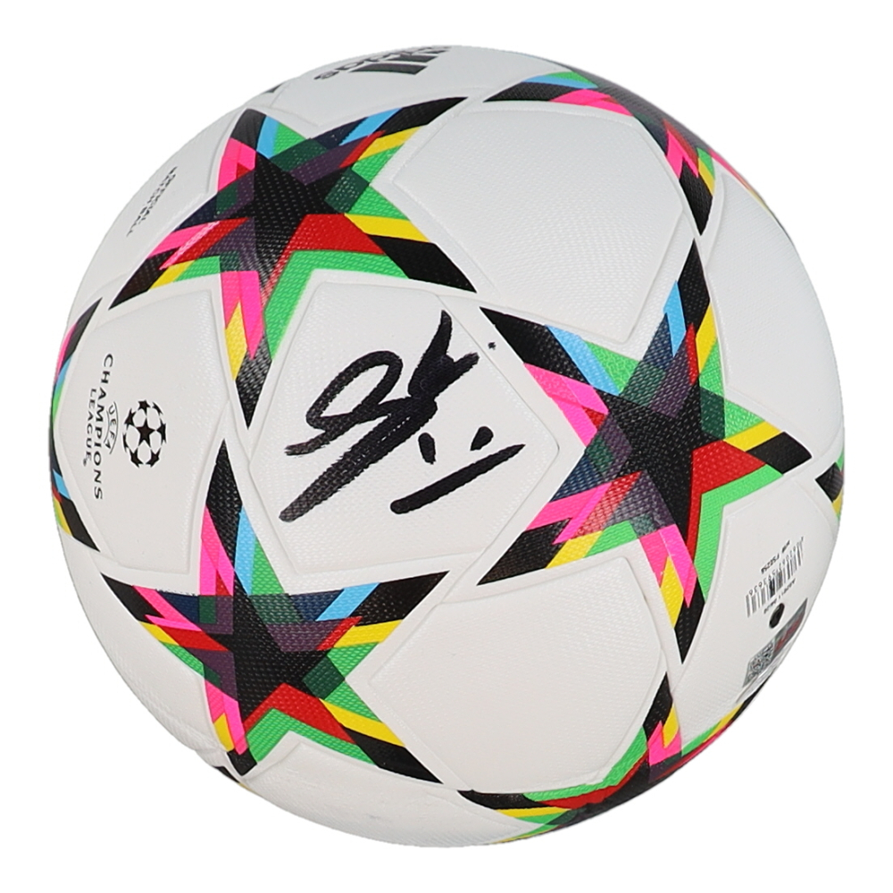 Ilaix Moriba Signed UEFA Champions League Logo Soccer Ball (JSA & PIA ...