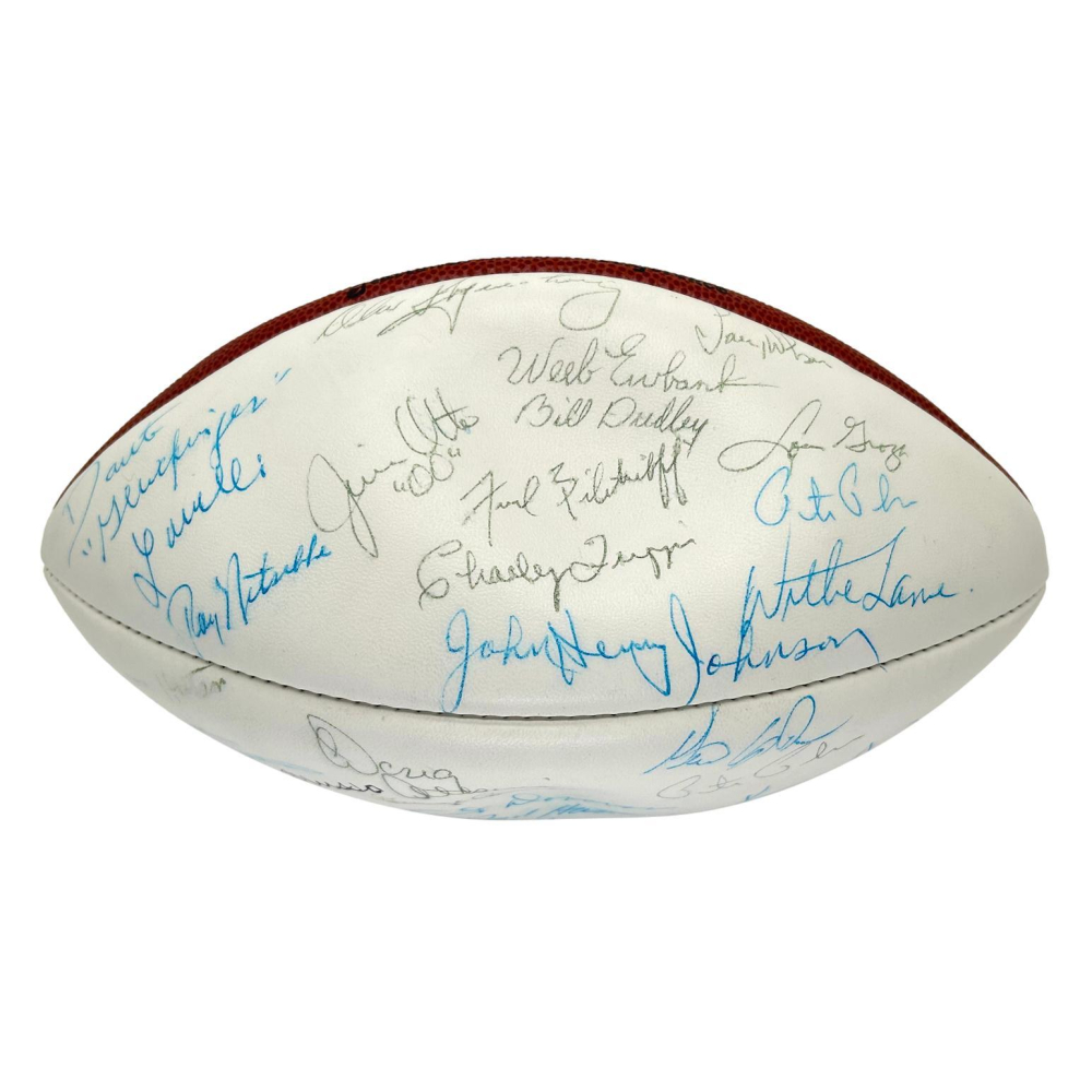 Wilson NFL Hall of Fame Football Signed By (23) with Otto Graham, Ray ...