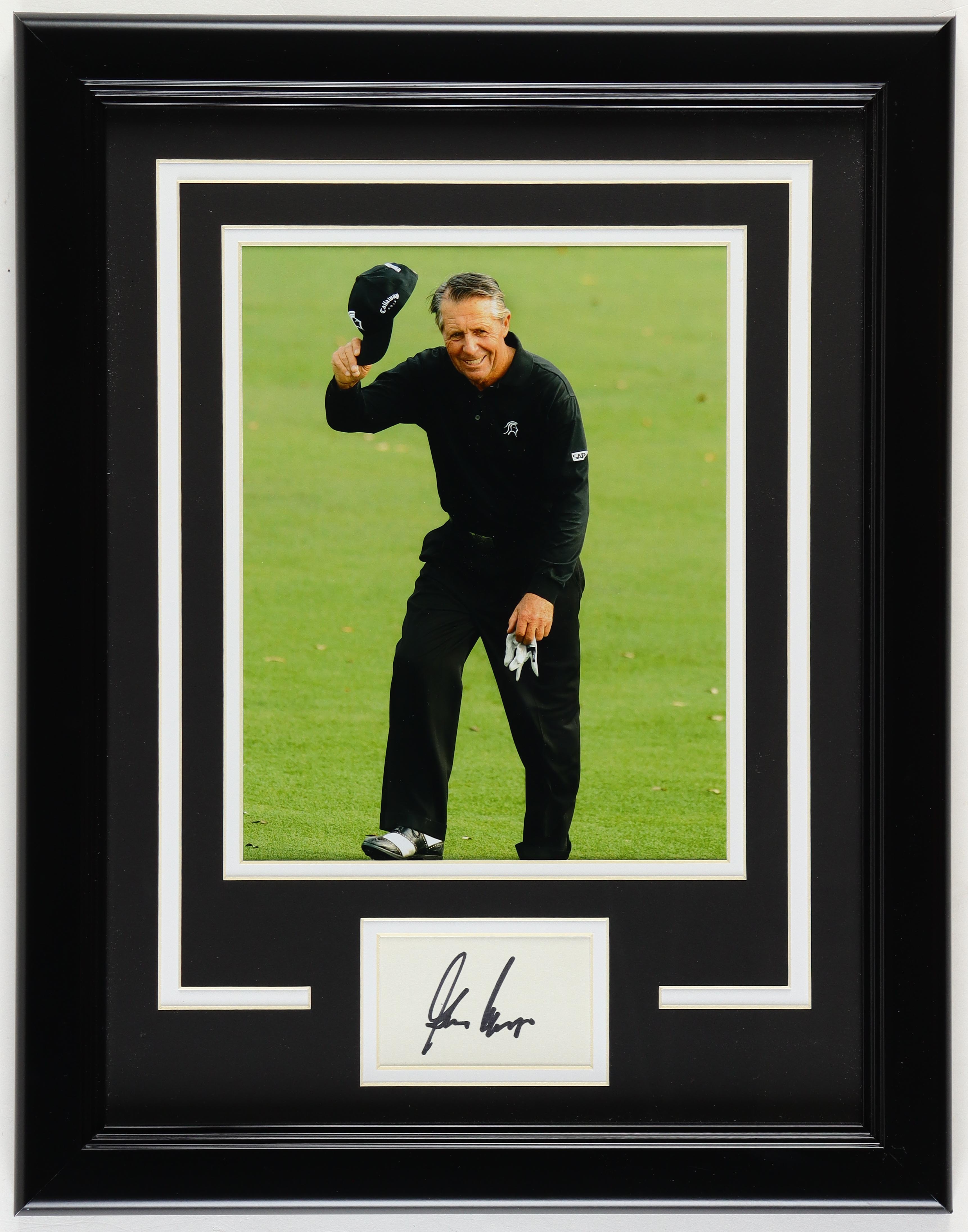 Gary Player Signed Custom Framed Cut Display (Palm Beach) | Pristine ...