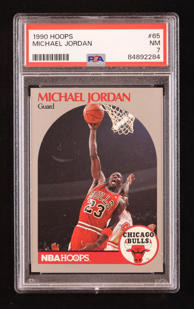 Michael Jordan 1990-91 Hoops #65 (PSA 7) | Pristine Auction