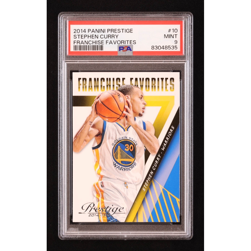 Stephen Curry 2014-15 Prestige Franchise Favorites #10 (PSA 9 ...