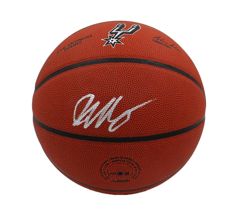 Victor Wembanyama Signed Spurs Logo Basketball (Fanatics) | Pristine ...
