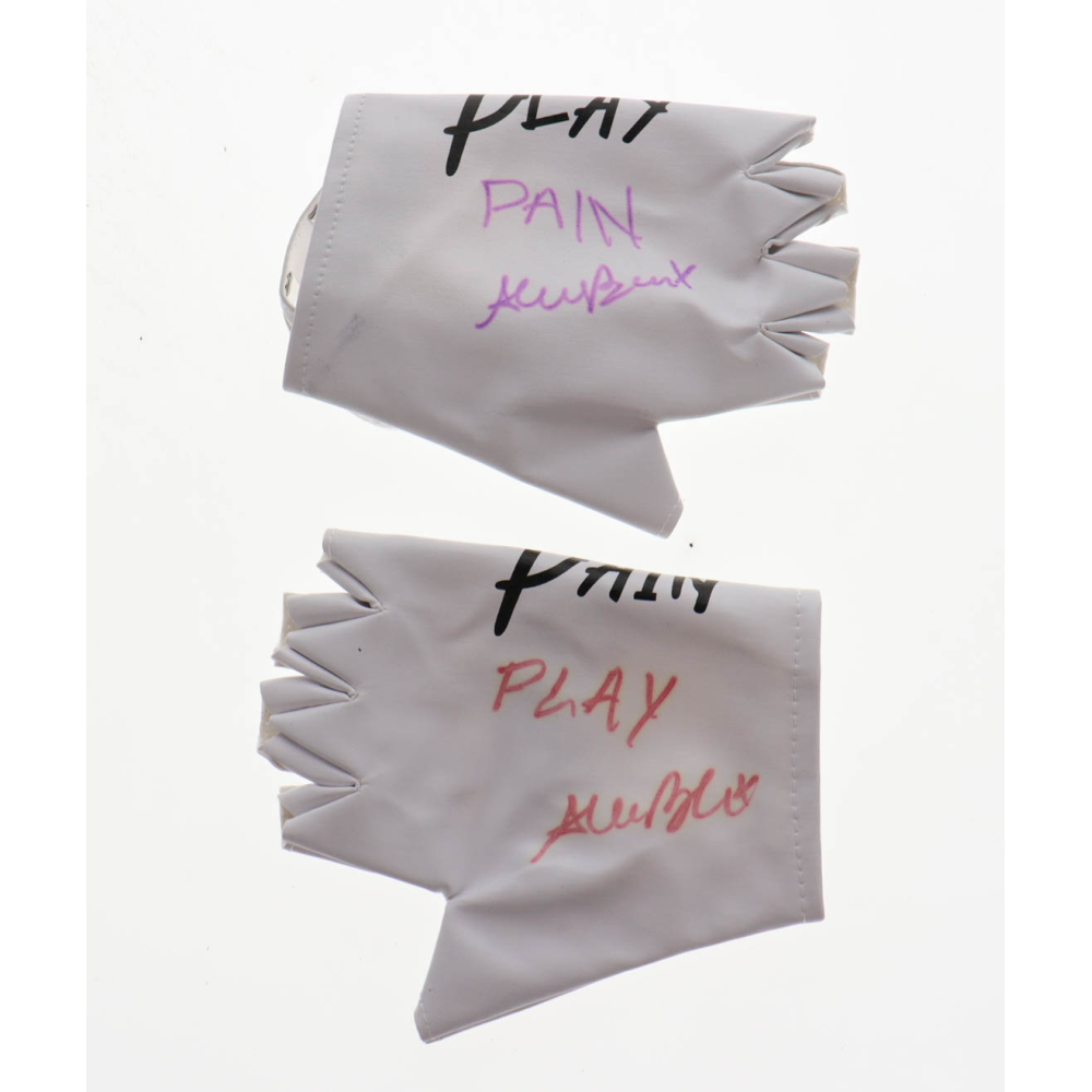 Alexa Bliss Signed Wrestling Glove Set of (2) Inscribed "Play" & "Pain ...