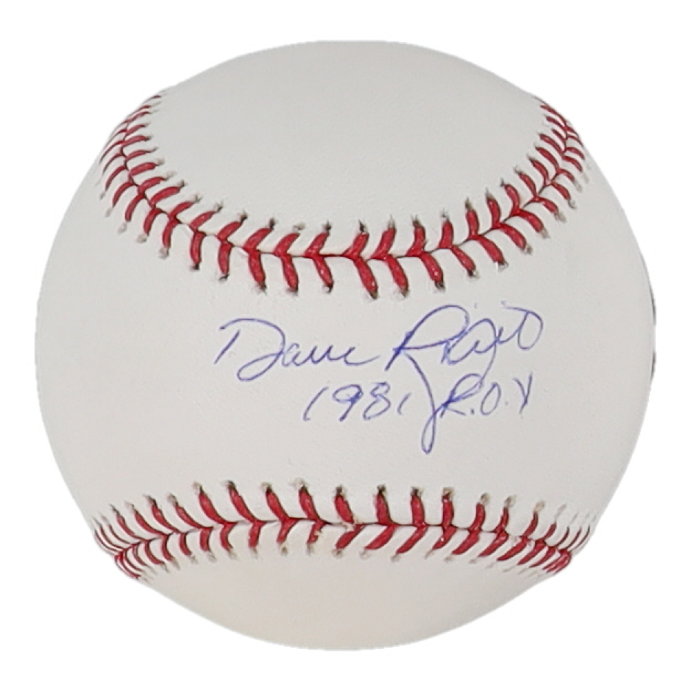 Dave Righetti Signed OML Baseball Inscribed "1981 R.O.Y" (Steiner & MLB ...