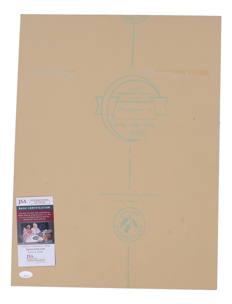 Stan Musial & Gary Longordo Signed Cardinals Original Artwork (JSA & PA ...