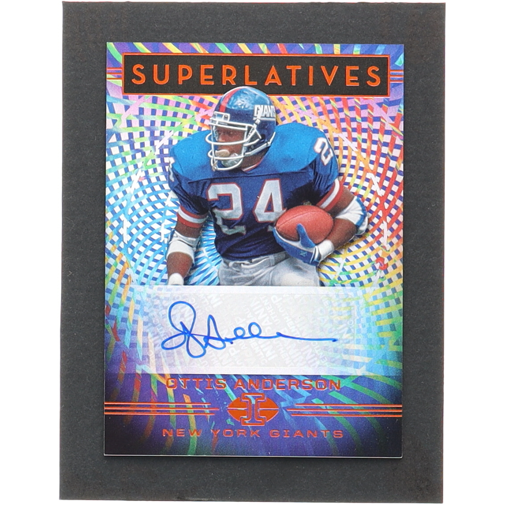 Ottis Anderson 2020 Panini Illusions Superlatives Autographs Orange #12 ...