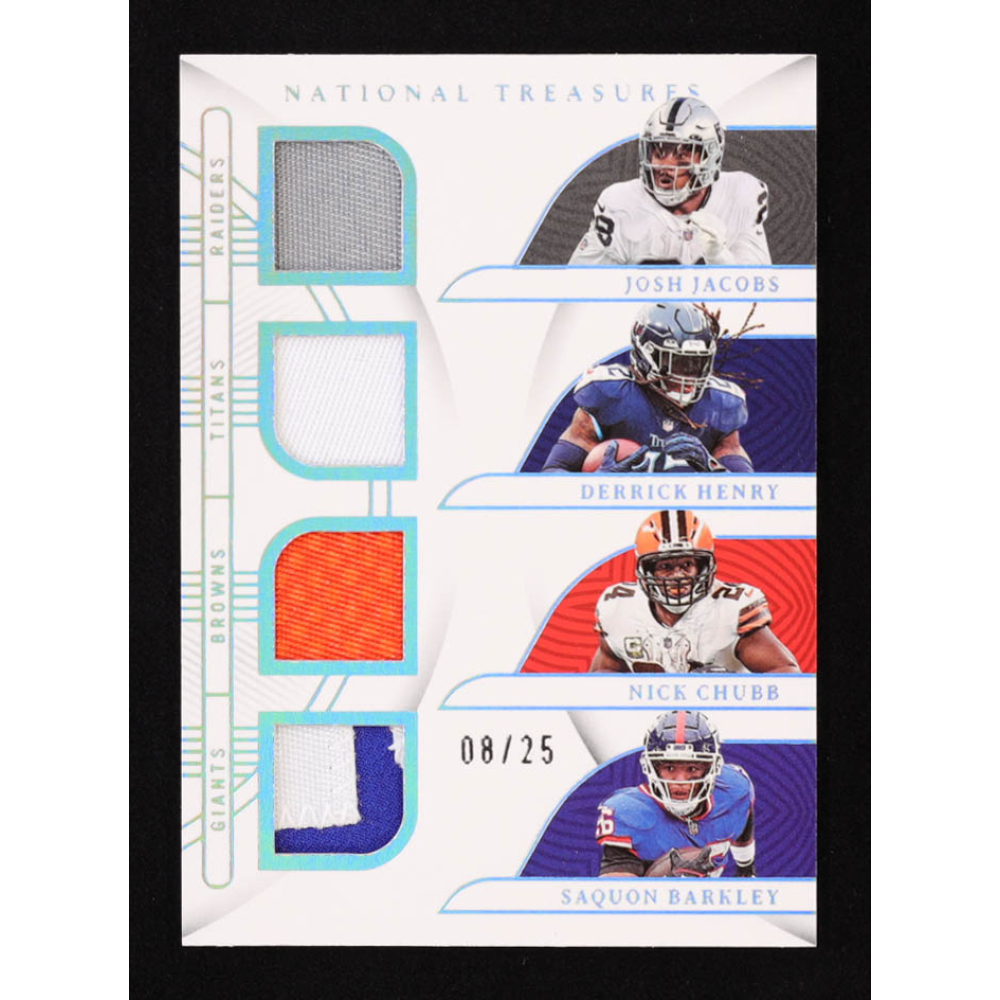 Josh Jacobs / Derrick Henry / Nick Chubb / Saquon Barkley 2022 Panini ...