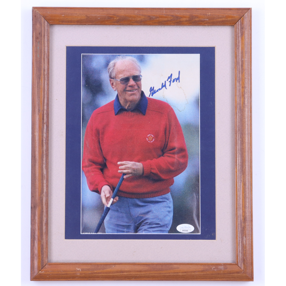 Gerald R. Ford Signed Custom Framed Photo (JSA) | Pristine Auction