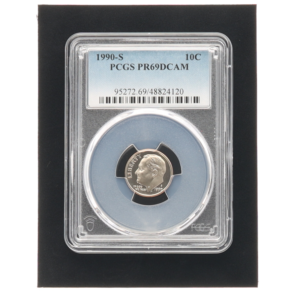 1990-S Roosevelt Dime (PCGS PR69DCAM) | Pristine Auction