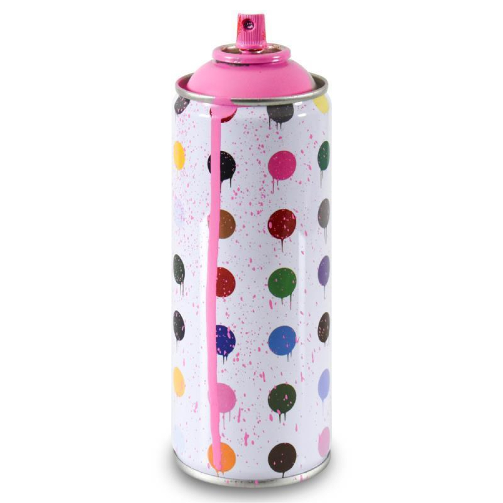 "Hirst Dots (Pink)" LE Hand-Painted Spray Can by Mr. Brainwash ...