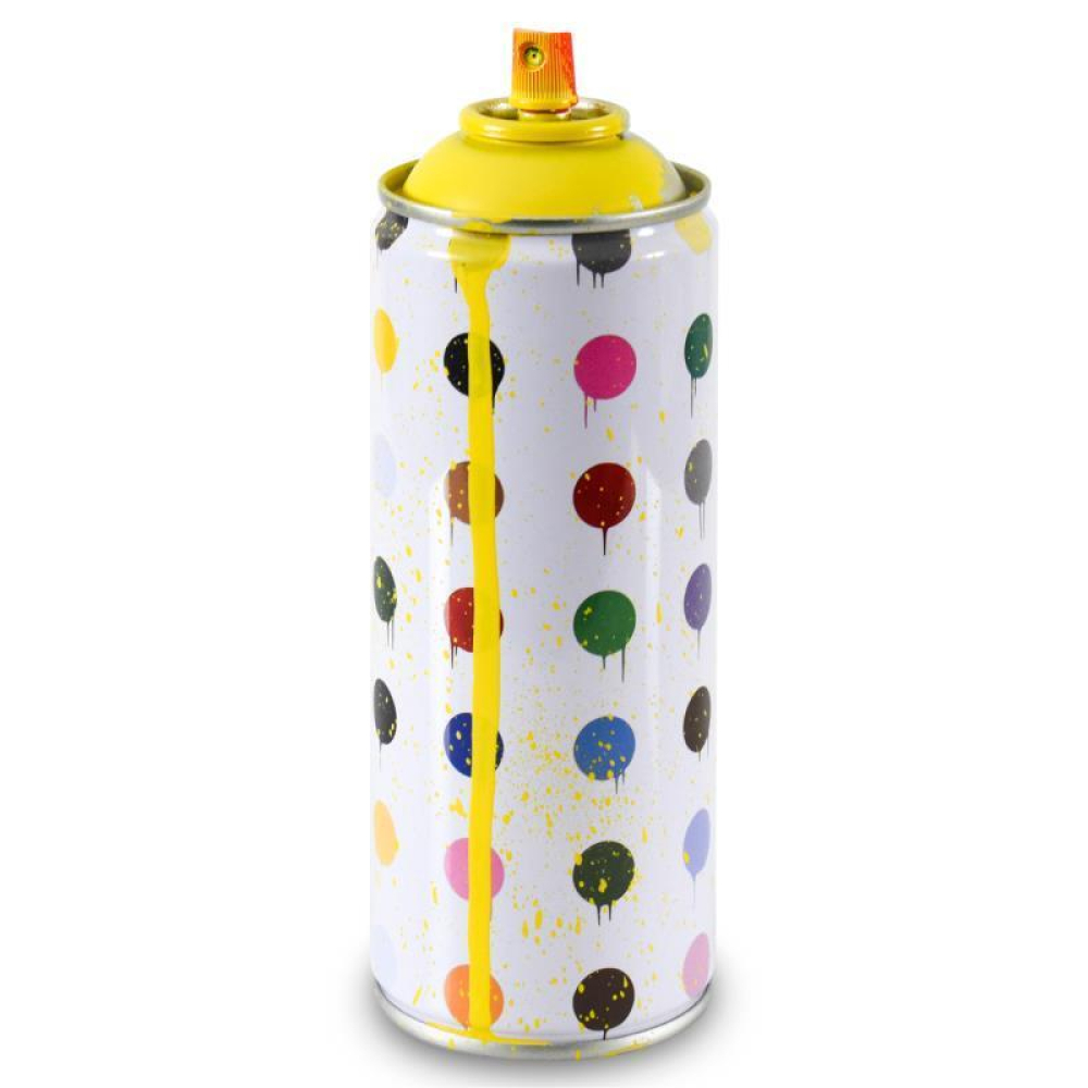 "Hirst Dots (Yellow)" LE Hand-Painted Spray Can by Mr. Brainwash ...