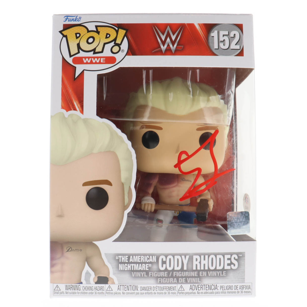 Cody Rhodes Signed WWE #152 "The American Nightmare" Cody Rhodes Funko ...