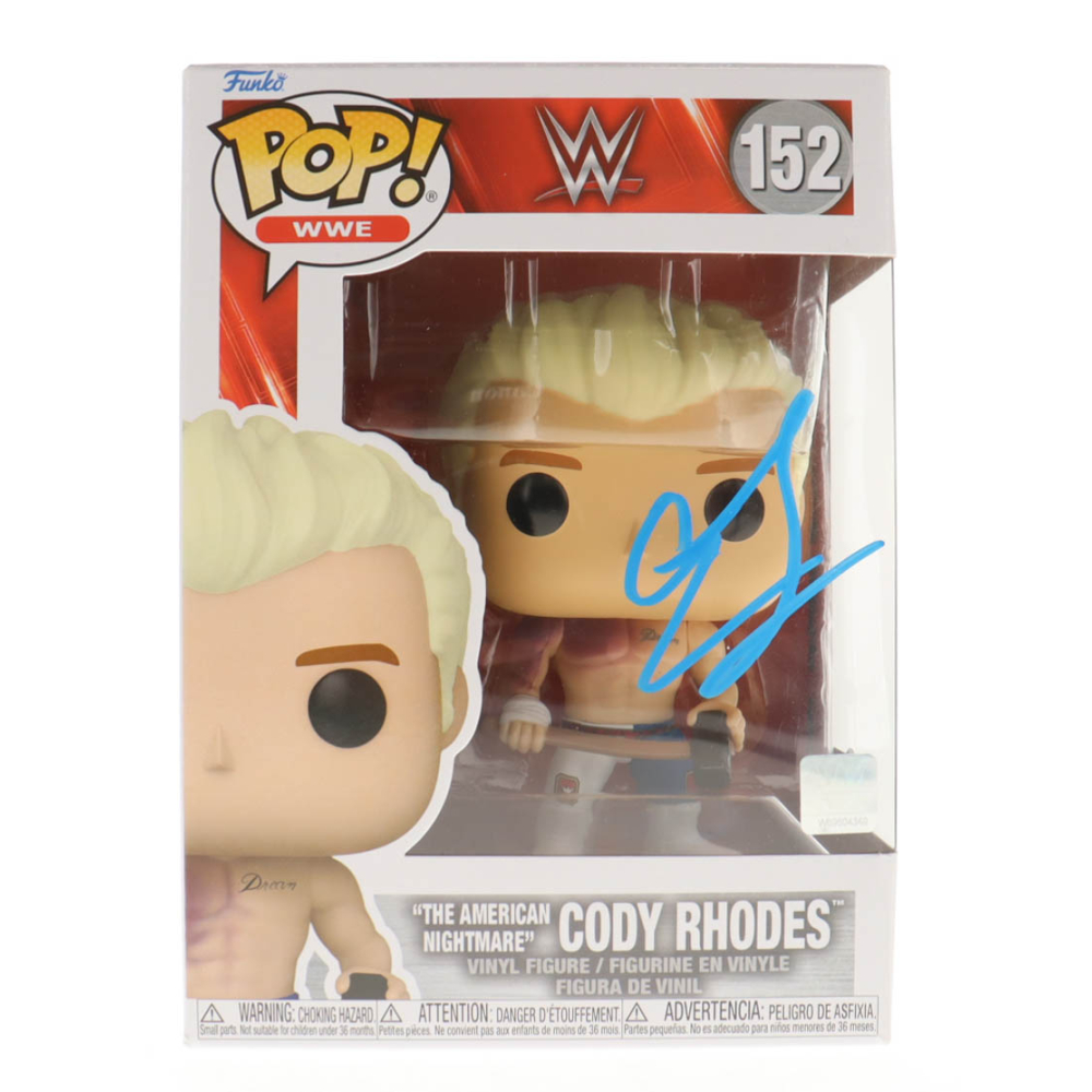 Cody Rhodes Signed WWE #152 "The American Nightmare" Cody Rhodes Funko ...