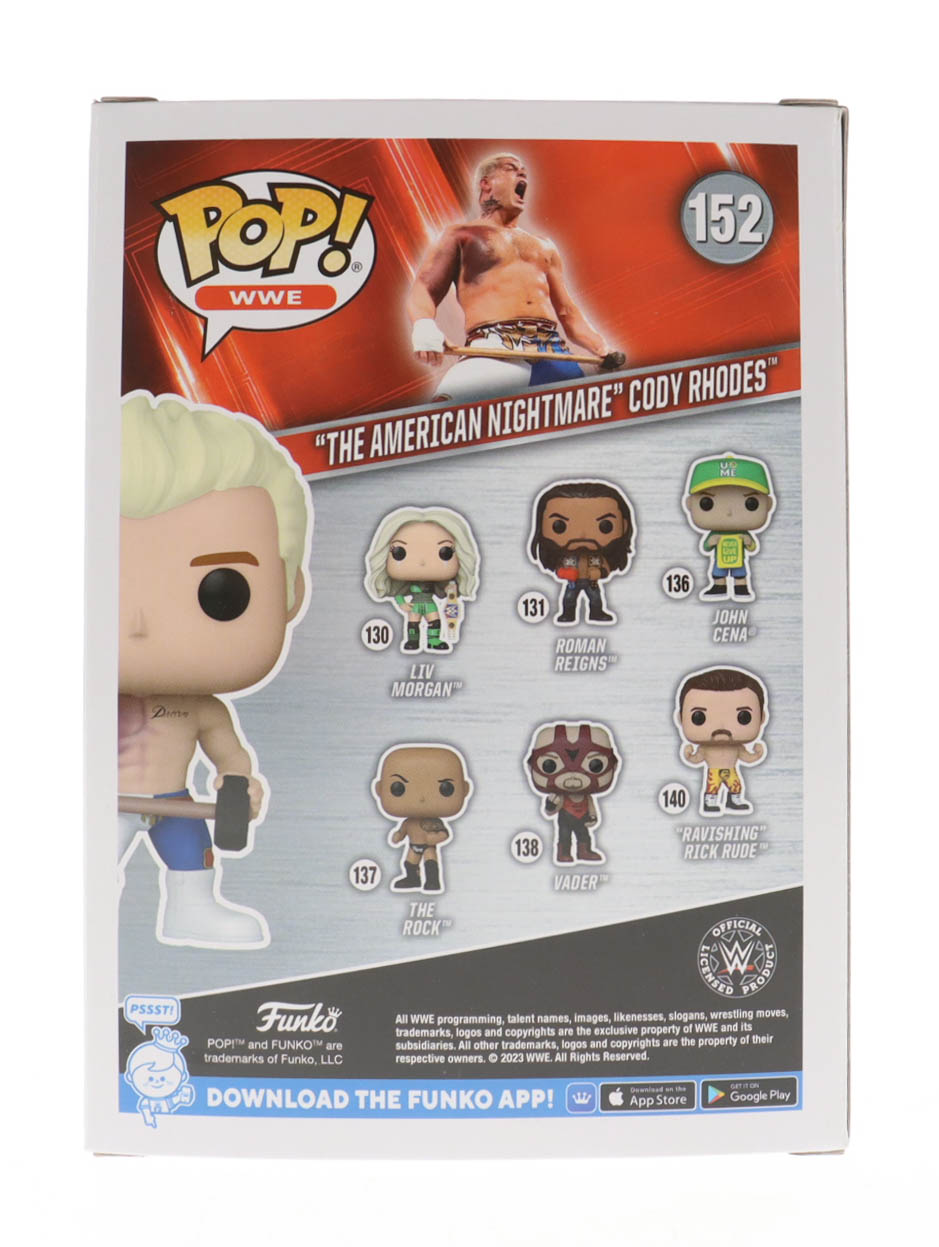 Cody Rhodes Signed WWE #152 "The American Nightmare" Cody Rhodes Funko ...