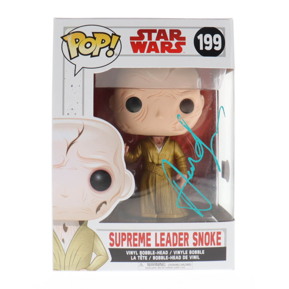 Andy Serkis Signed "Star Wars" Supreme Leader Snoke #199 Funko Pop ...