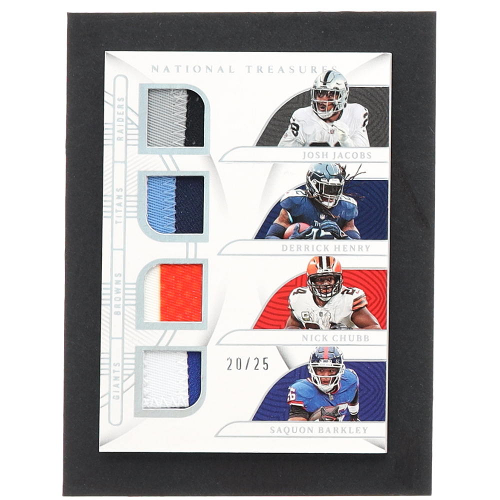 Josh Jacobs / Derrick Henry / Nick Chubb / Saquon Barkley 2022 Panini ...