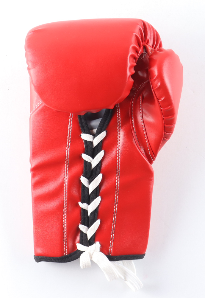 Gervonta Davis & Floyd Mayweather Jr. Signed Title Boxing Glove ...
