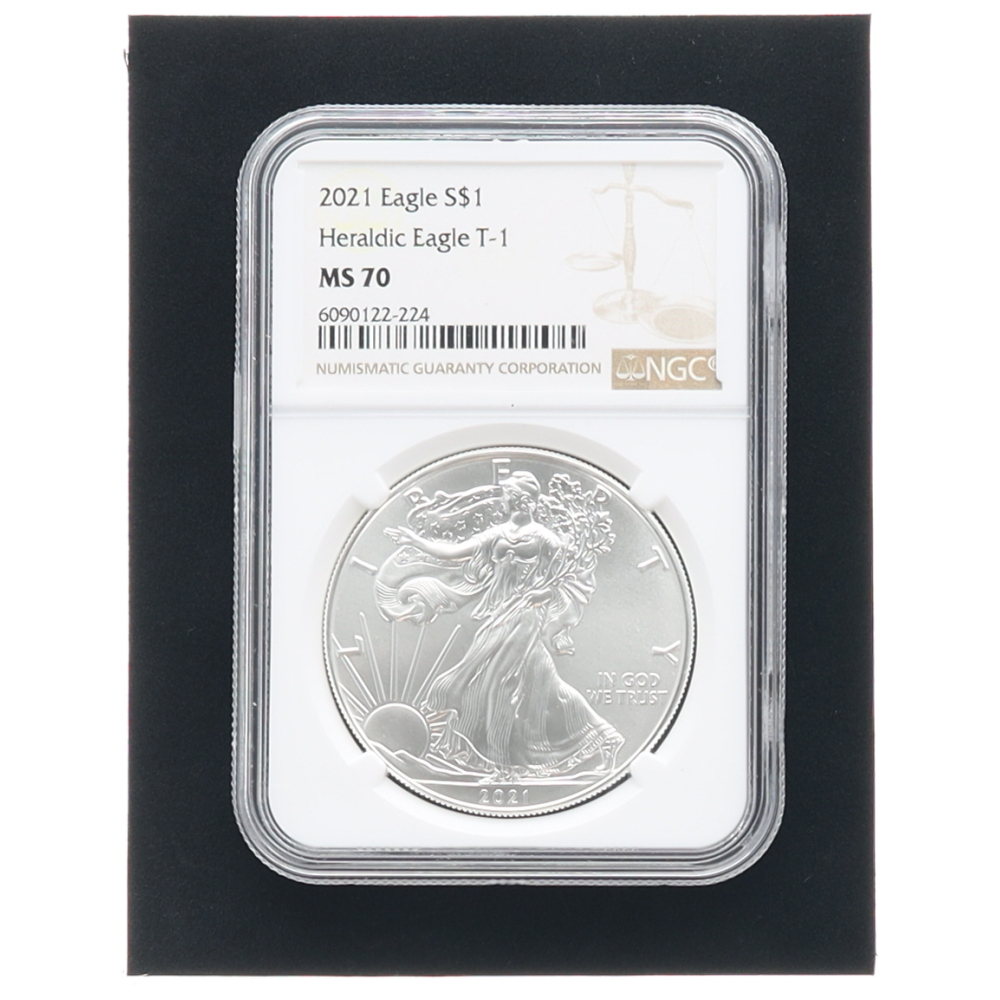 2021 American Silver Eagle - Heraldic Eagle Type 1 (NGC MS70) | Pristine Auction