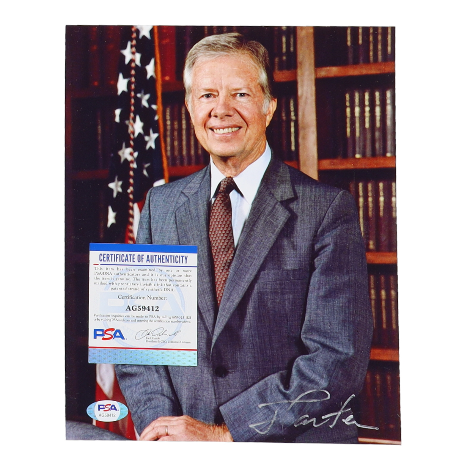 Jimmy Carter Signed 8x10 Photo (PSA) | Pristine Auction