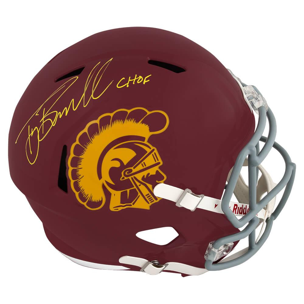 Tony Boselli Signed USC Trojans Full-Size Speed Helmet Inscribed "CHOF ...