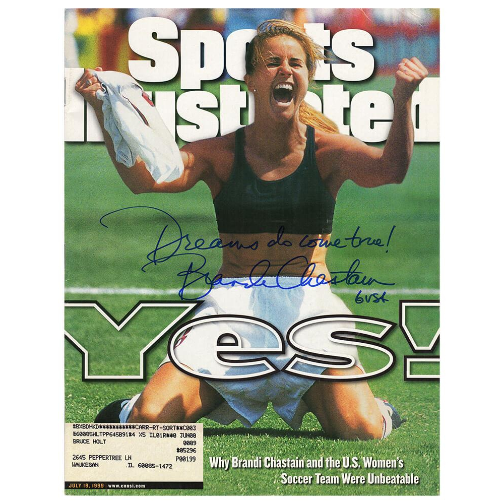 Brandi Chastain Signed 1999 "Sports Illustrated" Magazine Inscribed ...