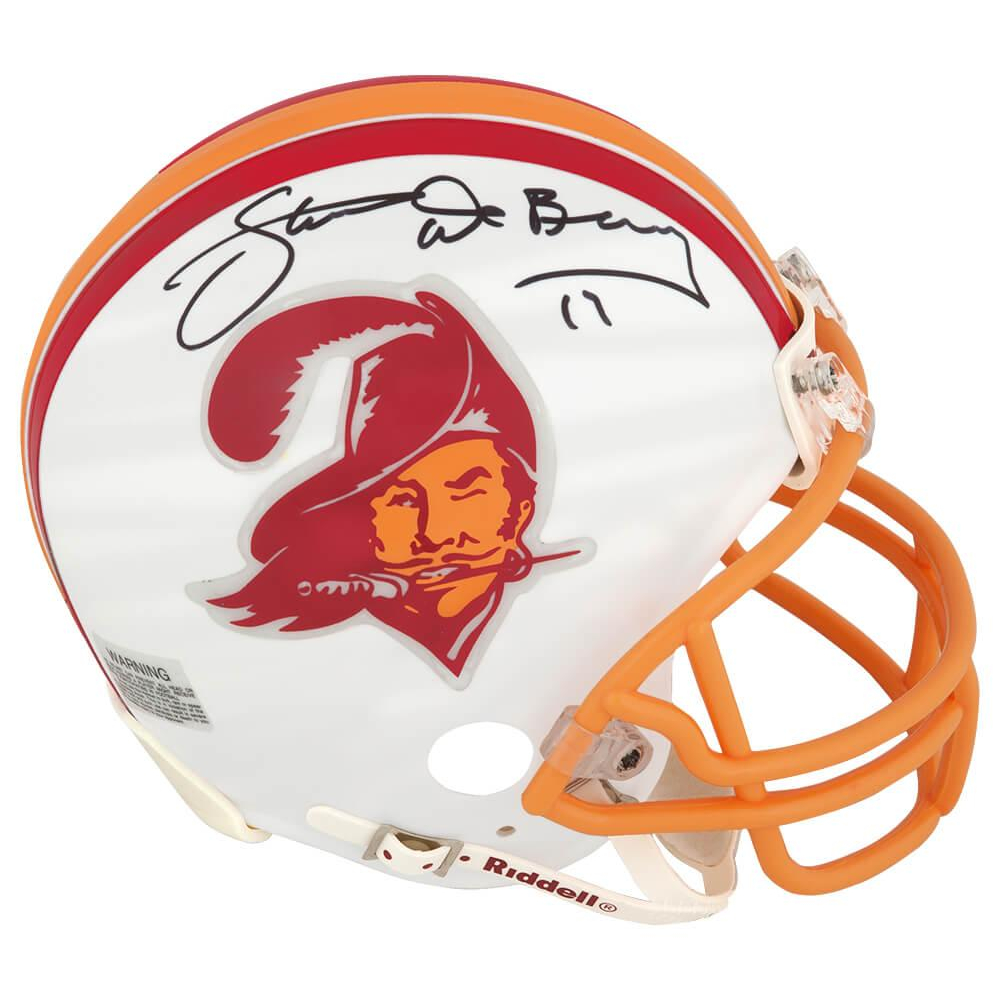 Steve DeBerg Signed Buccaneers Throwback Mini Helmet (Schwartz) | Pristine Auction