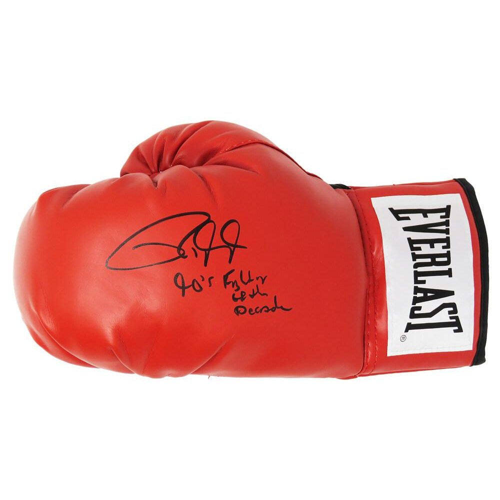 Roy Jones Jr. Signed Everlast Boxing Glove Inscribed "90's Fighter of ...