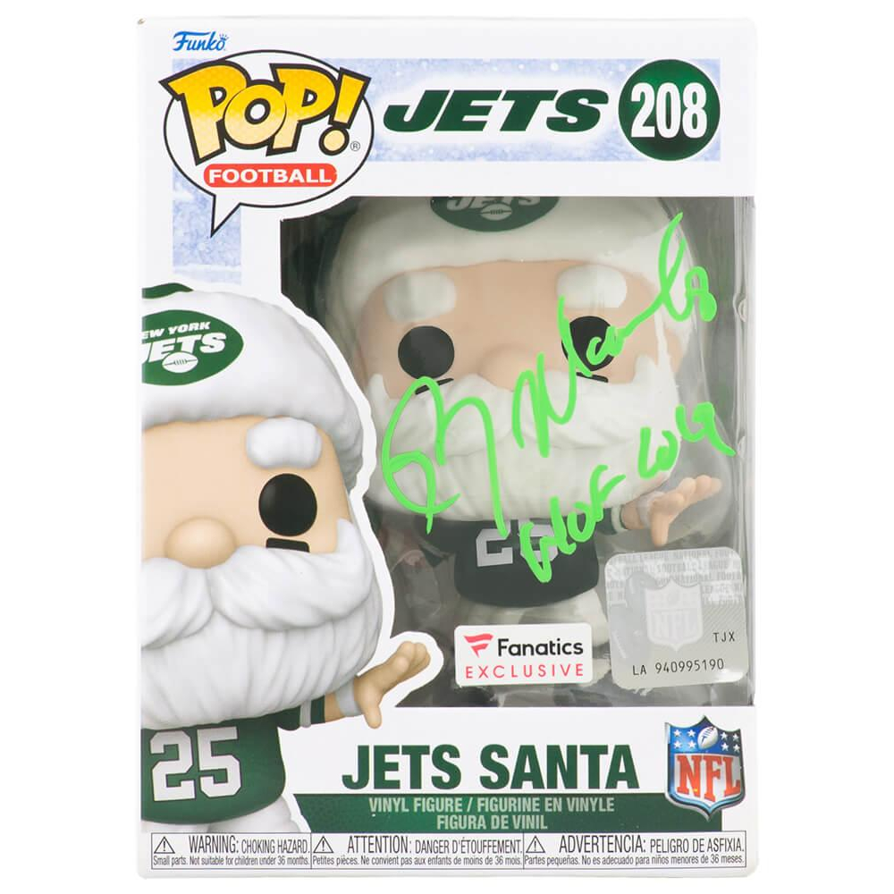 Kevin Mawae Signed Jets #208 Jets Santa Funko Pop! Vinyl Figure ...