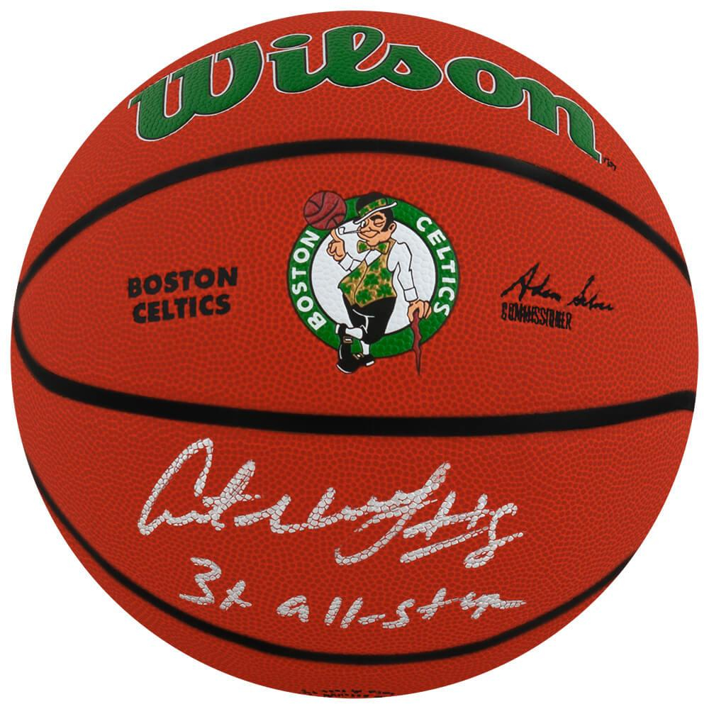 Antoine Walker Signed Celtics Logo NBA Basketball Inscribed "3x All ...
