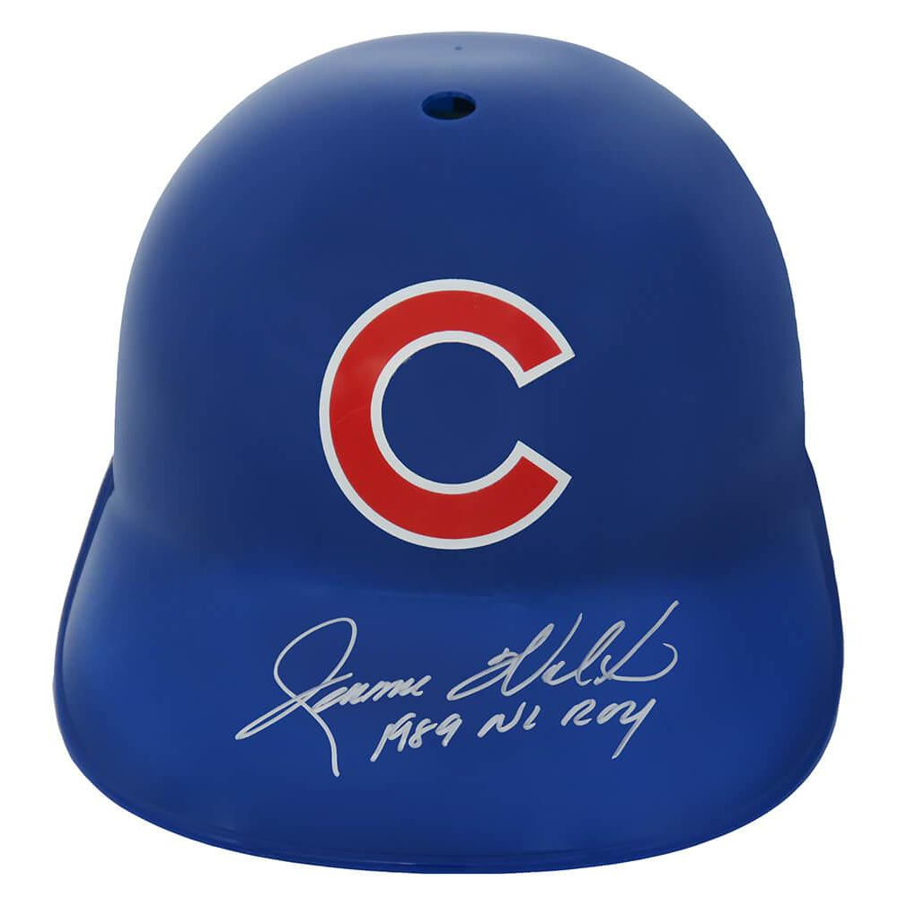 Jerome Walton Signed Cubs Full-Size Batting Helmet Inscribed "1989 NL ...