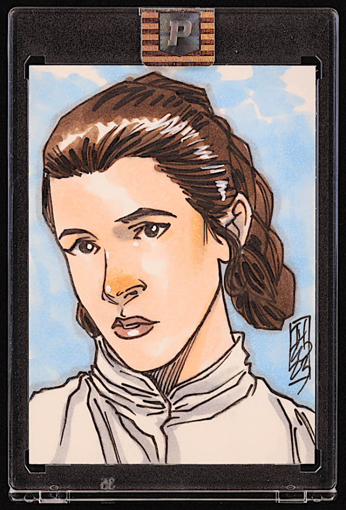 Princess Leia | Carrie Fisher | Star Wars | Original Art Sketch Card by ...