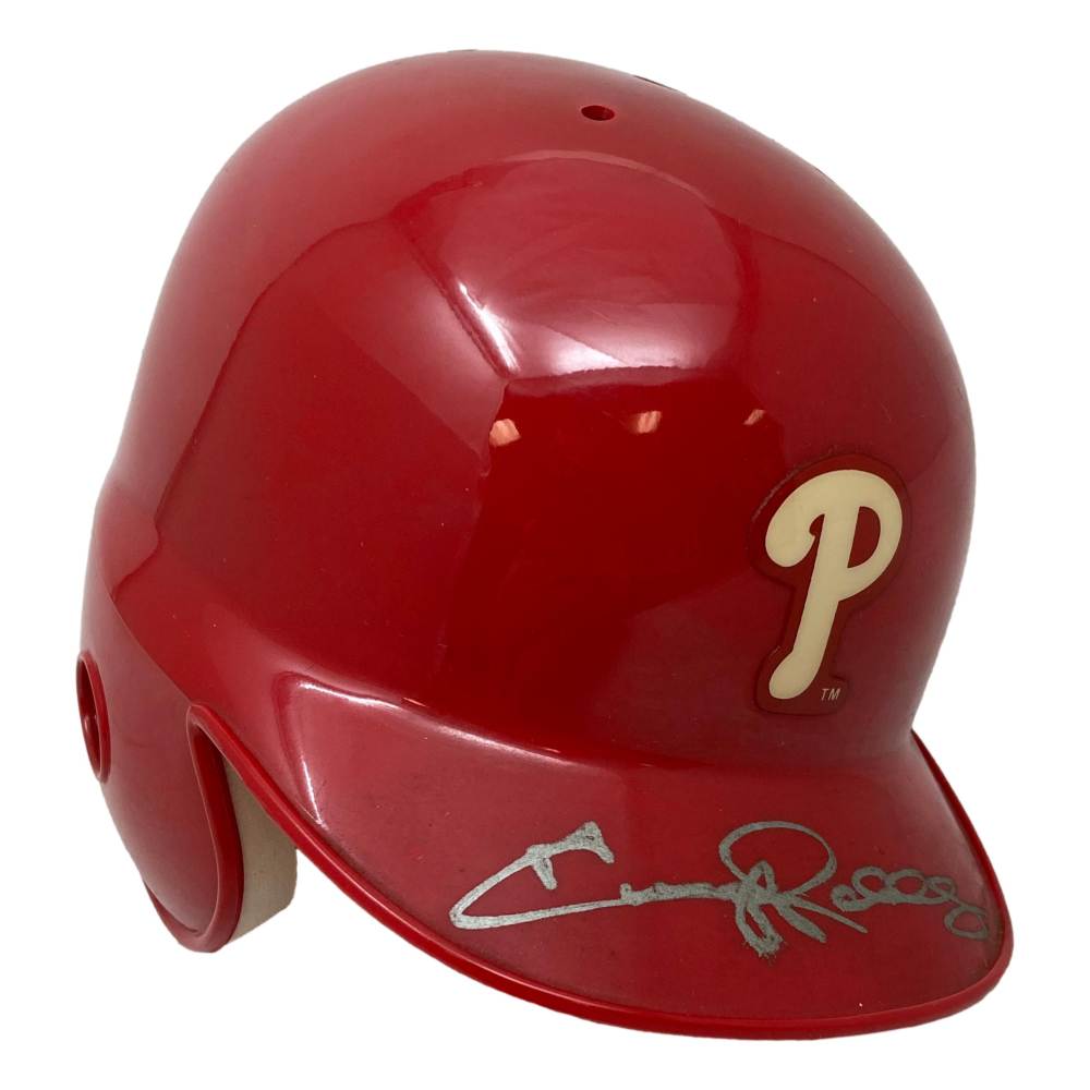 Jimmy Rollins Signed Phillies Mini Batting Helmet (Sports Integrity ...