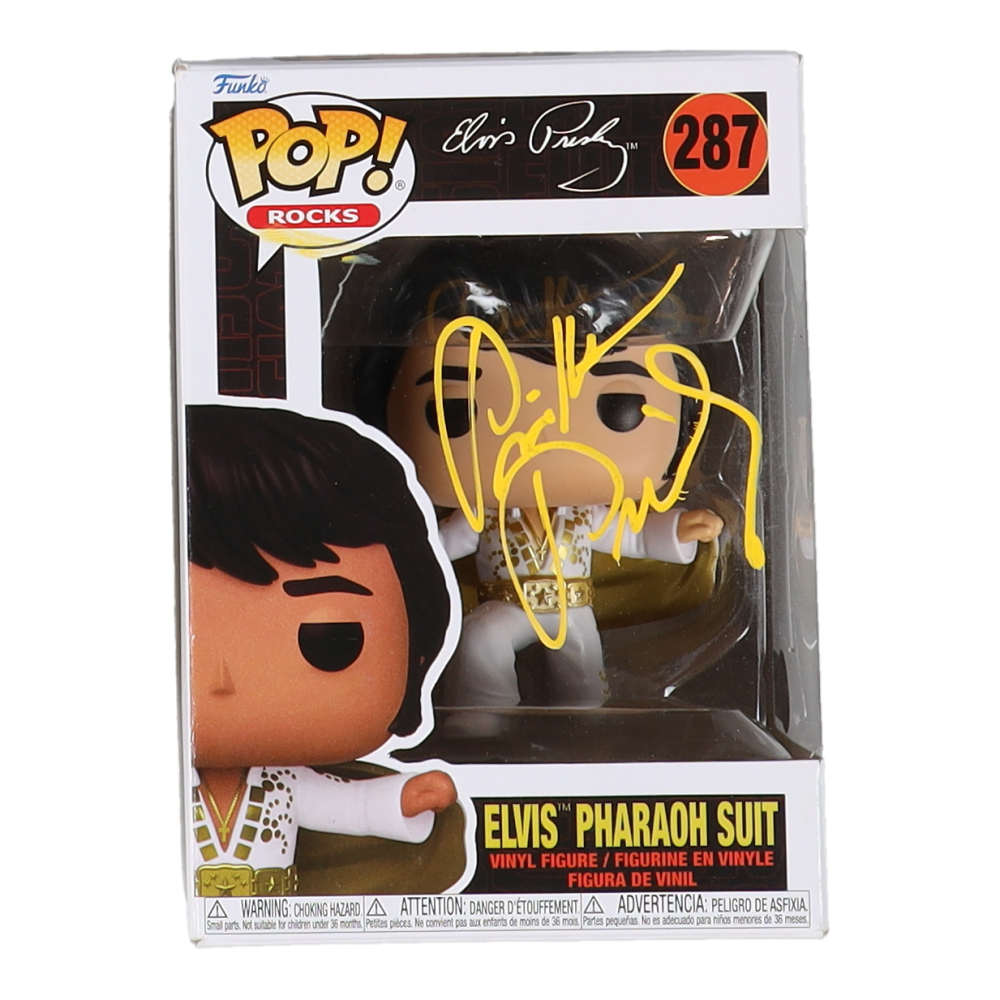 Priscilla Presley Signed "Elvis Presley" #93 Elvis Pharaoh Suit Funko ...