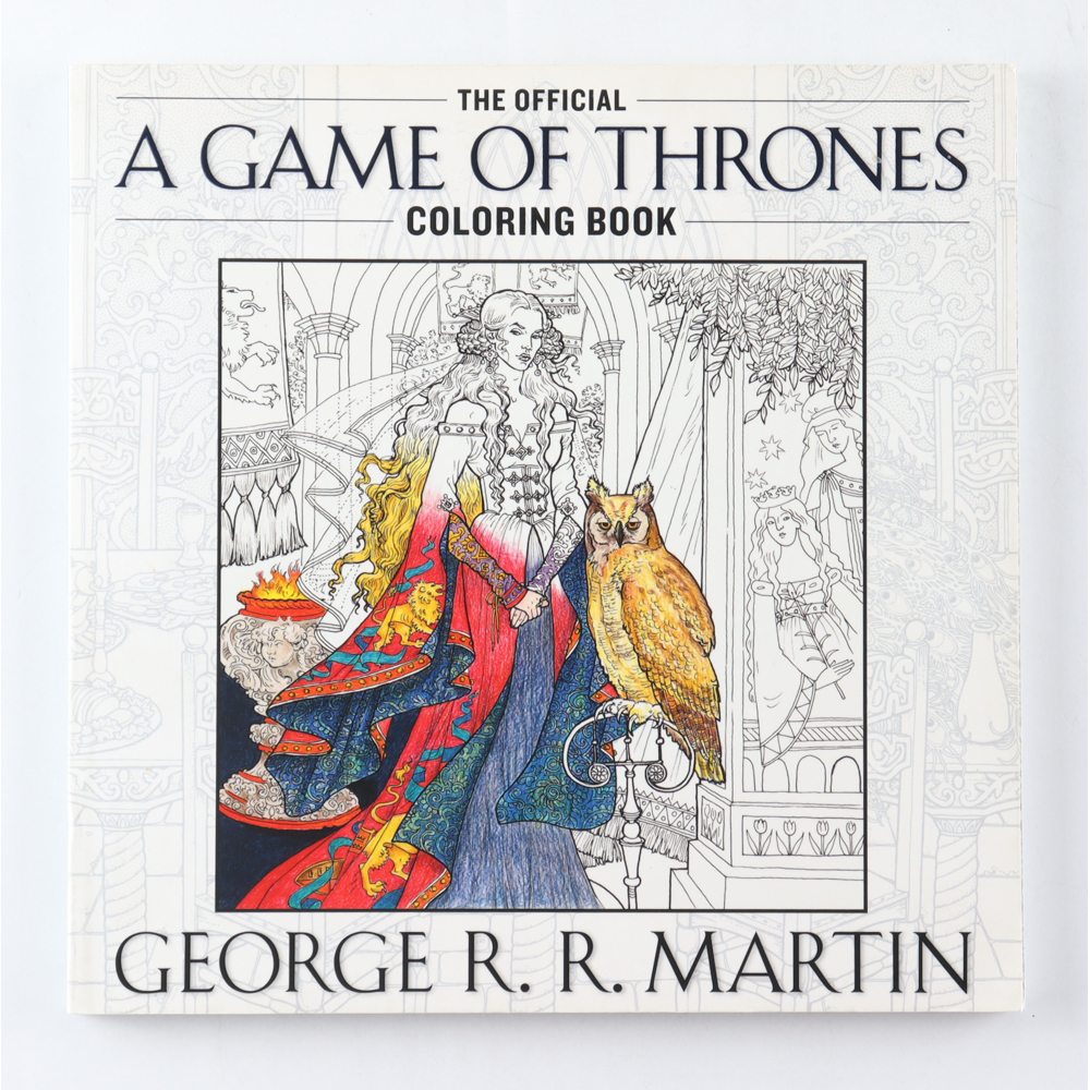 George R.R. Martin Signed "A Game of Thrones" Coloring Book (Beckett ...