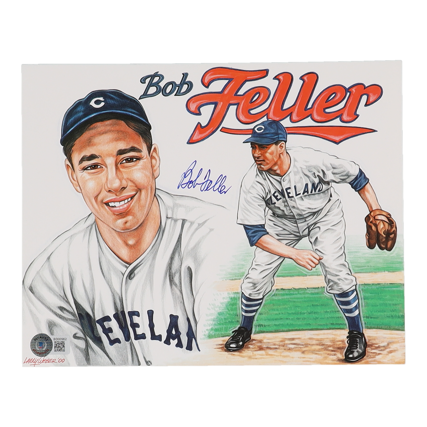 Bob Feller Signed Indians 8x10 Photo (Beckett) | Pristine Auction
