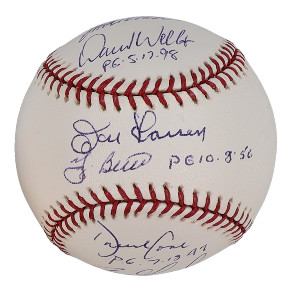 Yankees Perfect Game Pitchers & Catchers OML Baseball Signed by (6 ...