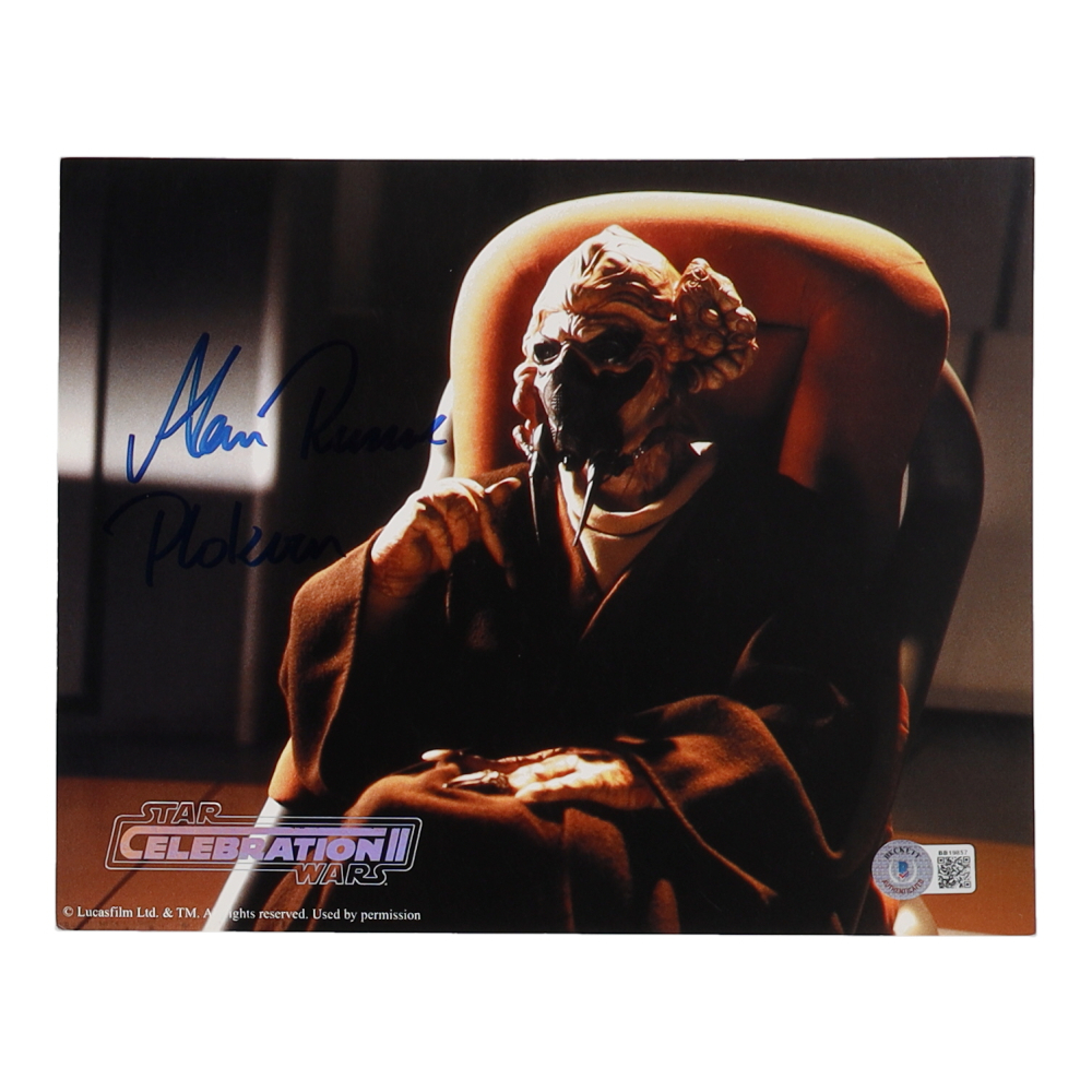 Alan Ruscoe Signed "Star Wars" 8x10 Photo Inscribed "Plo Koon" (Beckett ...