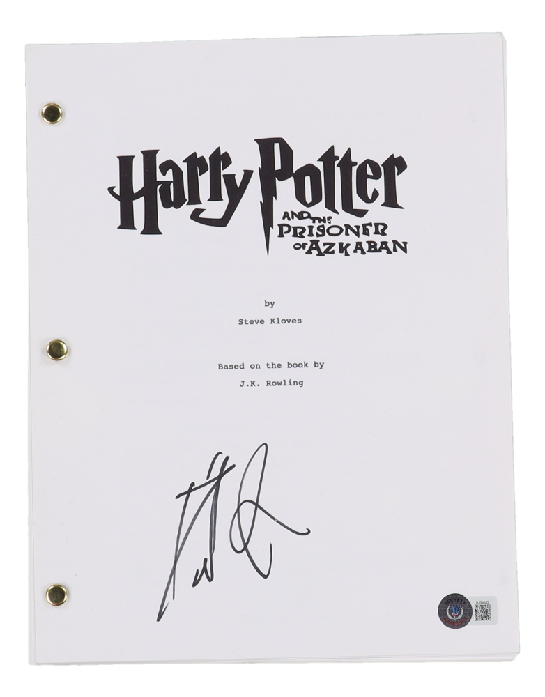 Daniel Radcliffe Signed "Harry Potter and The Prisoner of Azkaban ...