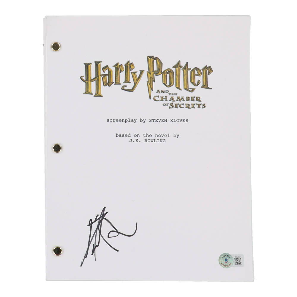 Daniel Radcliffe Signed "Harry Potter and The Chamber of Secrets" Movie ...