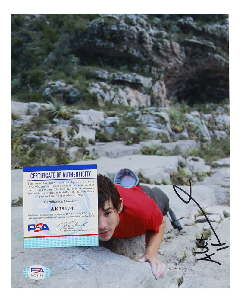Alex Honnold Signed 8x10 Photo (PSA) | Pristine Auction
