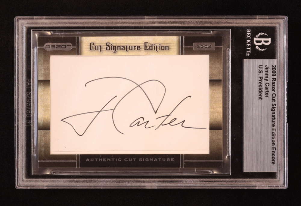 Jimmy Carter 2008 Razor Cut Signature Edition Encore #NNO (BGS ...